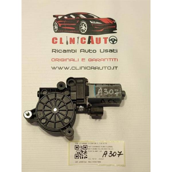 37148000 51786729 MOTORINO ALZAVETRO ANTERIORE SINISTRO FIAT Grande ...