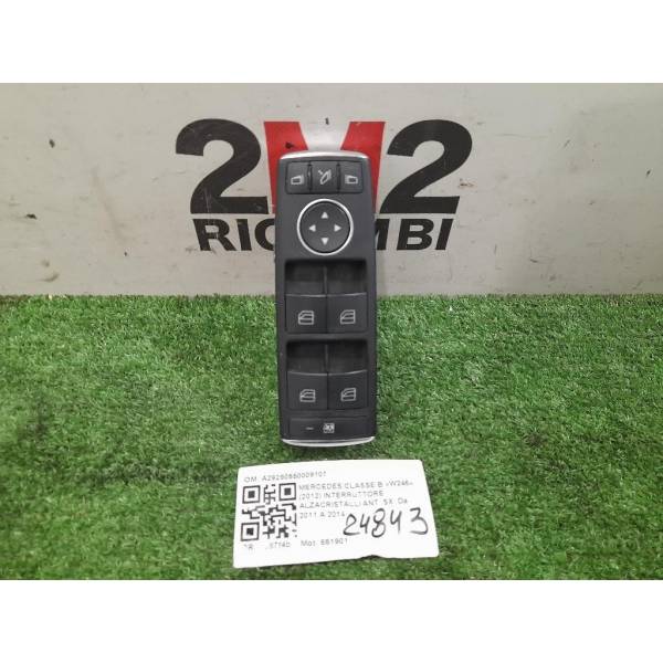 A1669054400 PULSANTIERA ANTERIORE SINISTRA GUIDA MERCEDES Classe B W246 ...