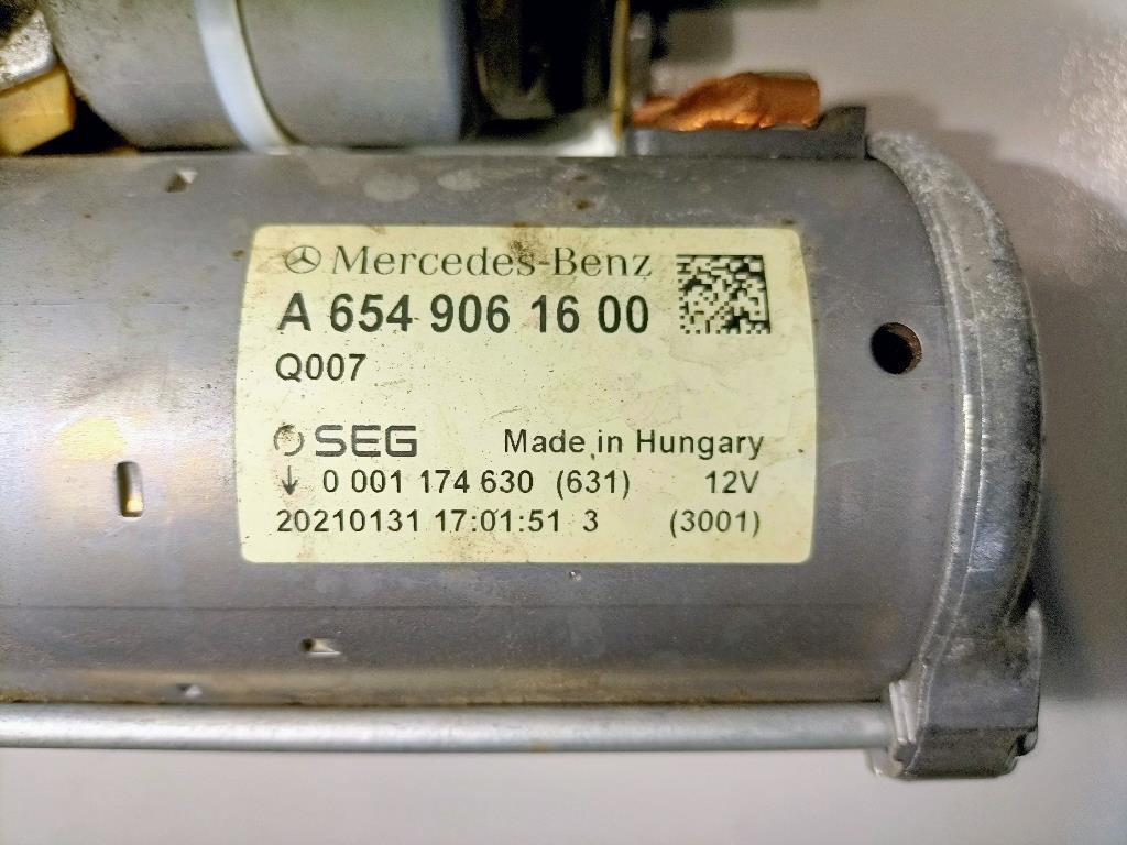 MOTORINO D' AVVIAMENTO MERCEDES Vito Serie (W447) A6549061600 654920 ...
