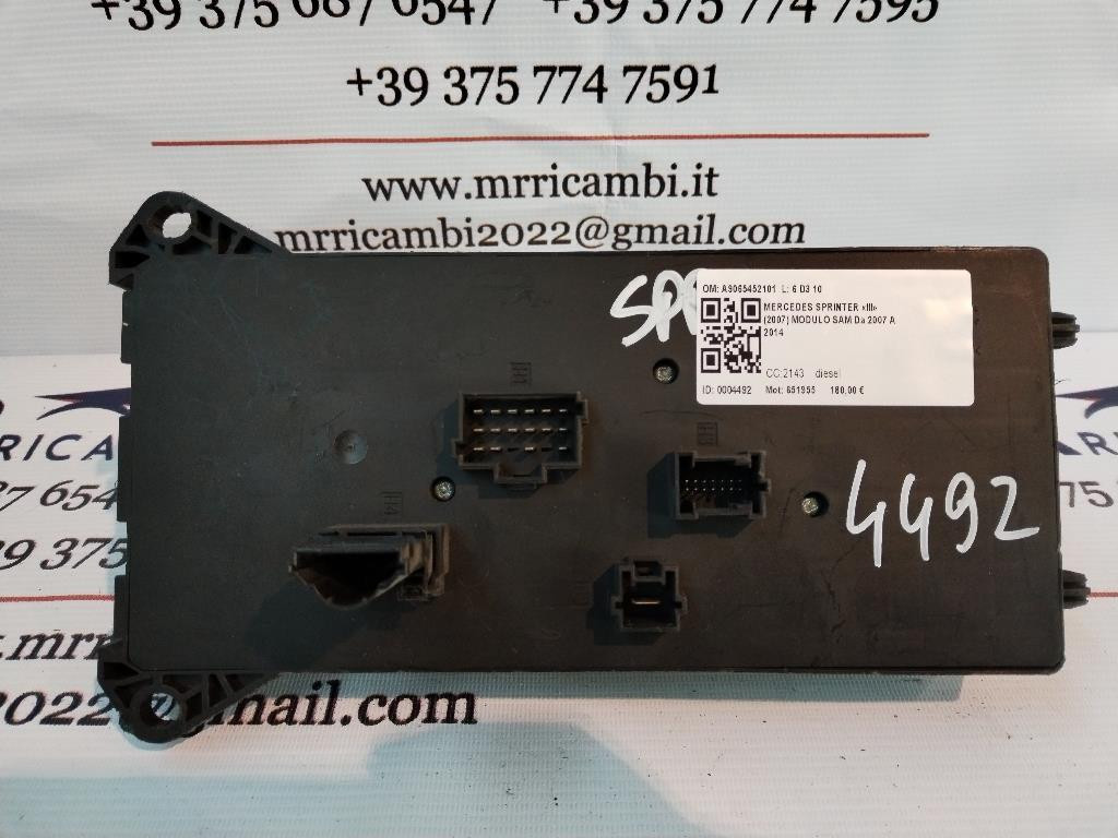 MODULO SAM MERCEDES Sprinter W906 3° Serie A9065452101 (06>)