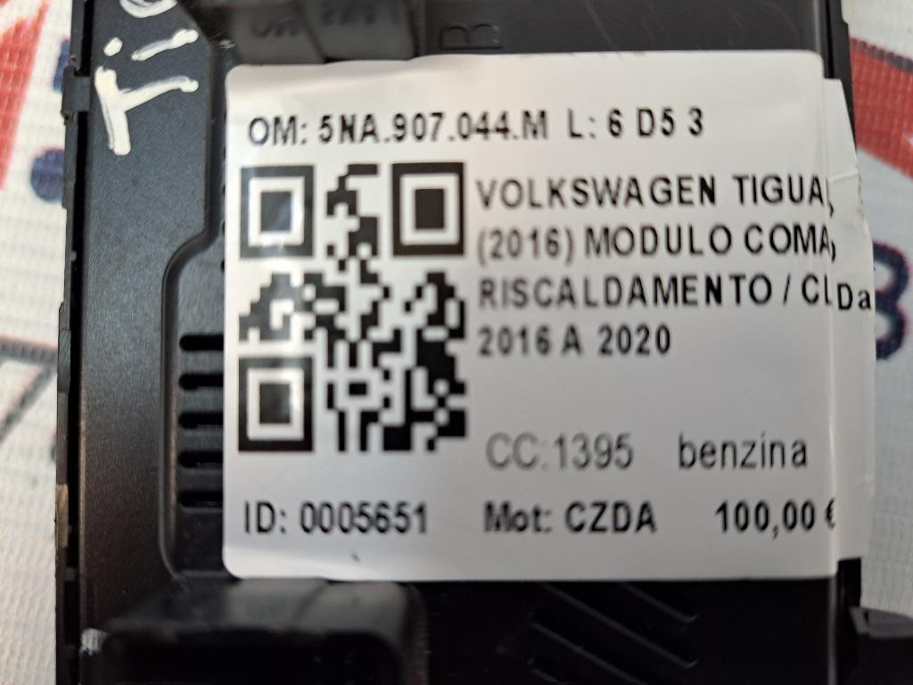 COMANDI CLIMA VOLKSWAGEN Tiguan 2° Serie 5NA.907.044.M (11>15)