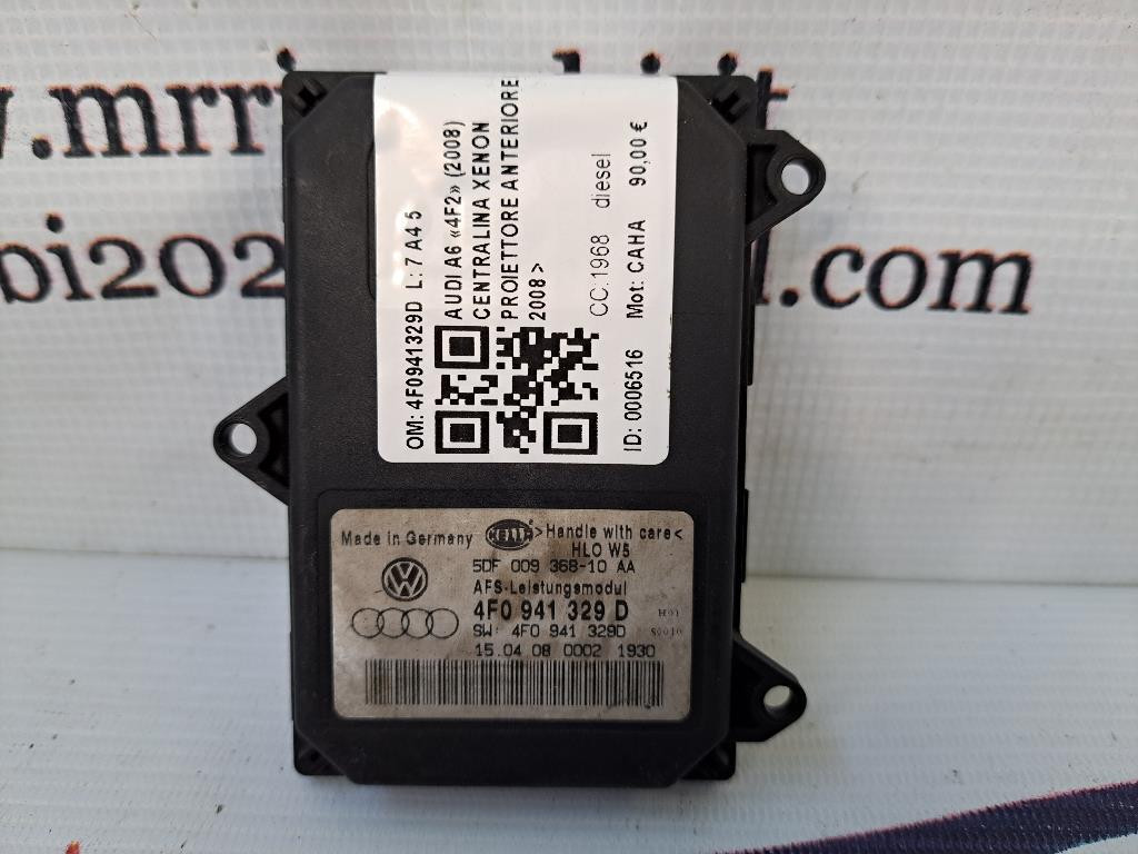 CENTRALINA XENON AUDI A6 Berlina Serie C6 (4F2) 4F0941329D (04>12)