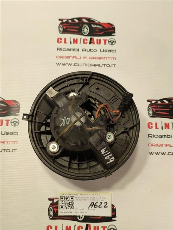 VENTOLA ABITACOLO MERCEDES Classe A W169 4° Serie A1698200642 982485P ...