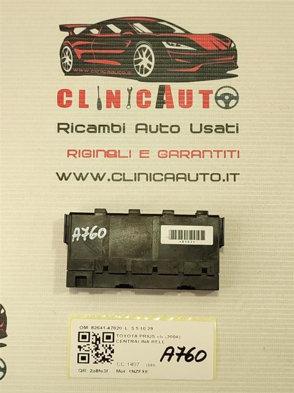 CENTRALINA RELÈ TOYOTA Prius 1° Serie 82641-47020 1NZFXE gas 1497 (97>04)