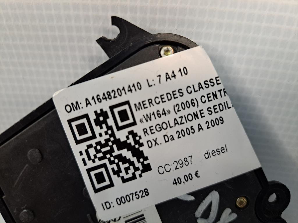 CENTRALINA SERVIZI CONFORT SOTTO IL SEDILE MERCEDES ML W164 3° Serie ...