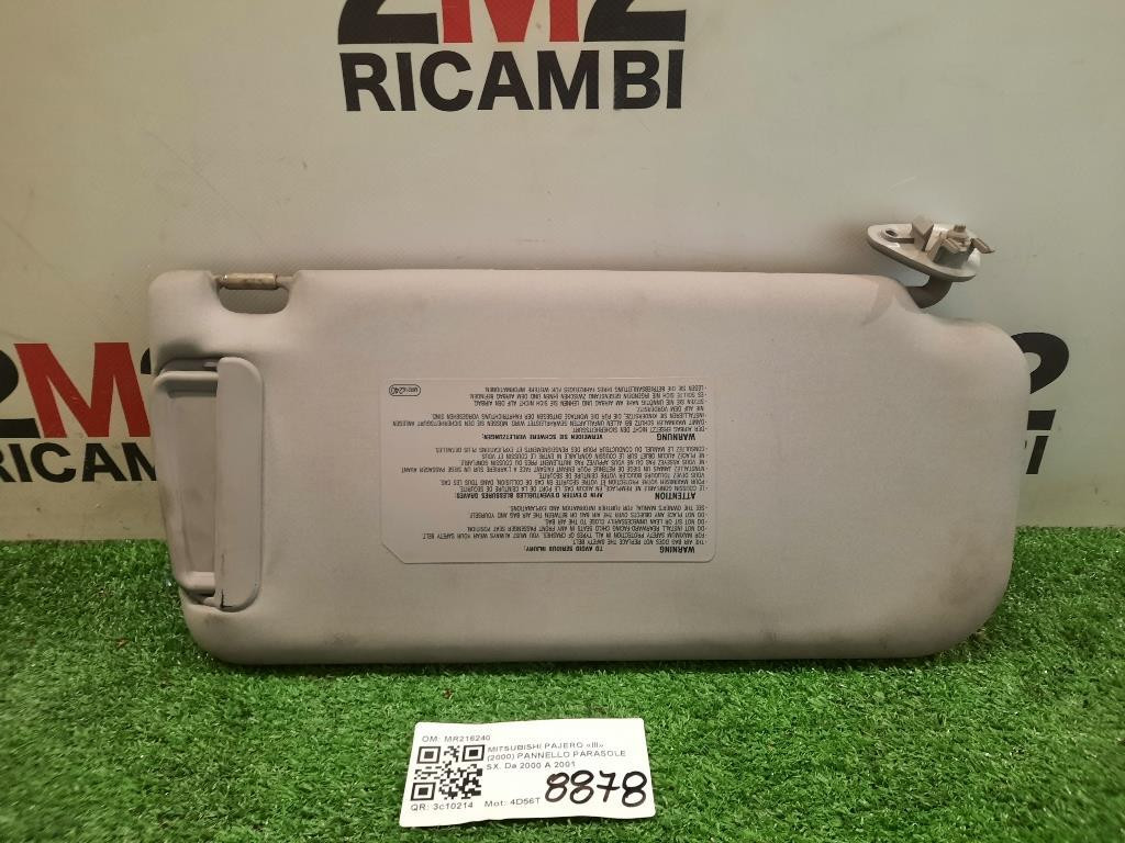 PARASOLE ALETTA ANTERIORE SX MITSUBISHI Pajero 3° Serie MR216240 (98>00)