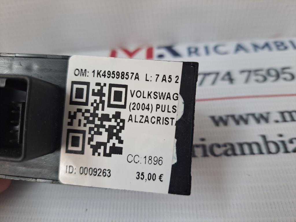 PULSANTIERA ALZAVETRI CENTRALE VOLKSWAGEN Golf 5 Berlina 1K4959857A (03>08)