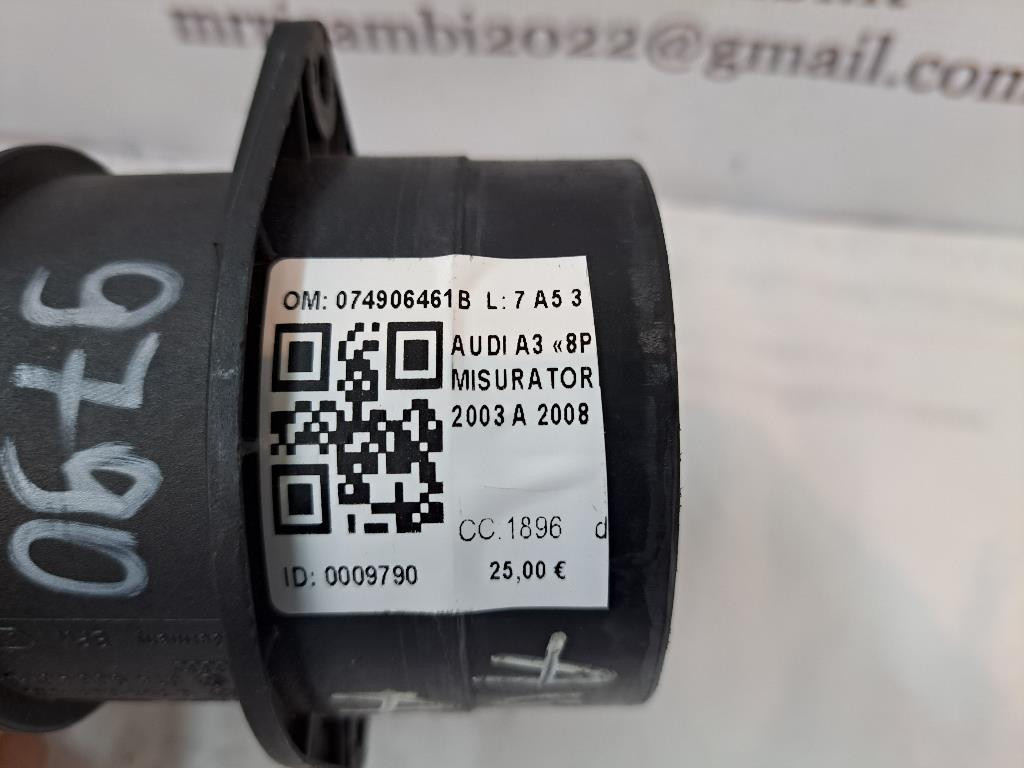 DEBIMETRO AUDI A3 Serie (8P1) 074906461B diesel 1896 (05>08)