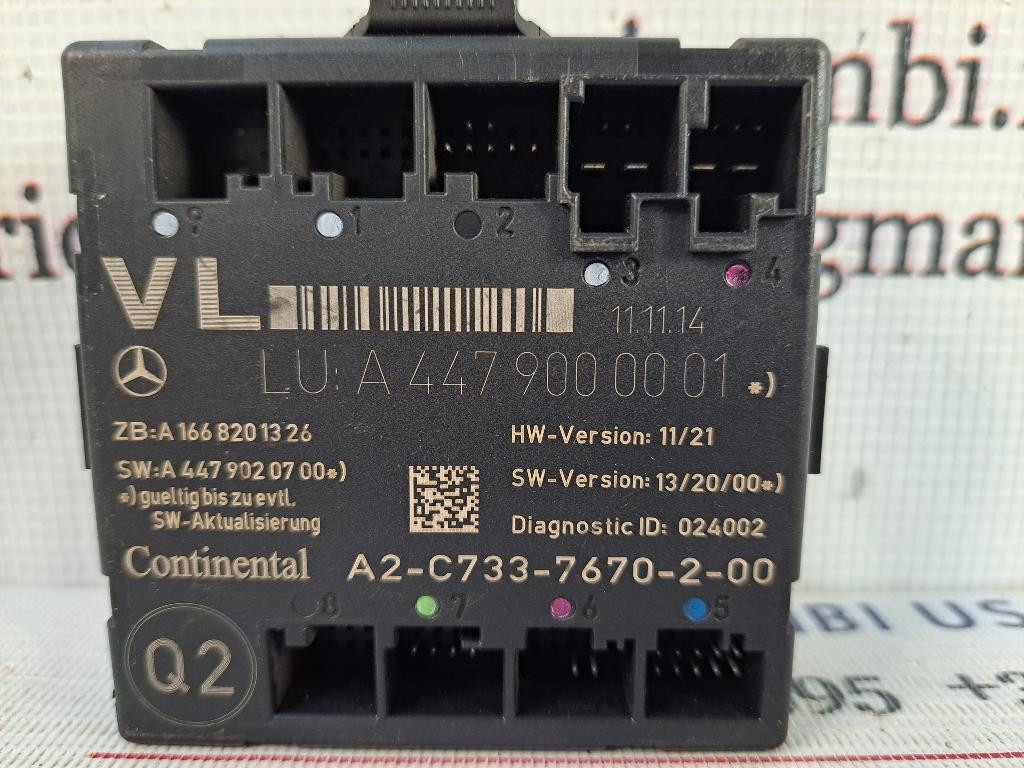 CENTRALINA PORTA SX GUIDA MERCEDES Vito Serie (W447) A4479000001 (14>)