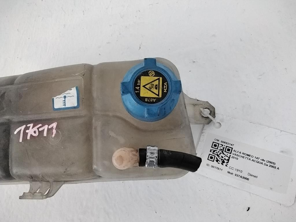 60693147 VASCHETTA ACQUA LIQUIDO REFRIGERANTE ALFA ROMEO 147 Serie (937 ...