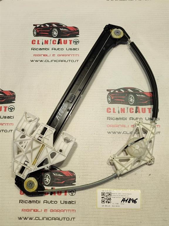 MECCANISMO ALZAVETRO POST. DX AUDI A3 Sportback Serie (8VF) 8V4839462 (16>)