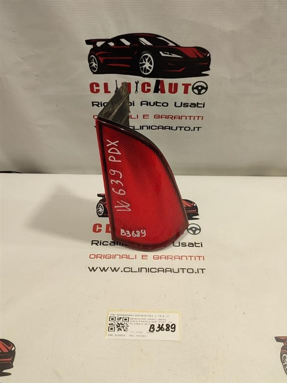 STOP FANALE POSTERIORE DESTRO MERCEDES Vito W639 2° Serie A6398200664 ...