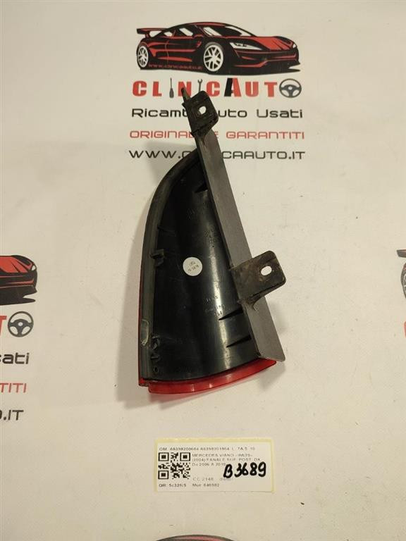 STOP FANALE POSTERIORE DESTRO MERCEDES Vito W639 2° Serie A6398200664 ...