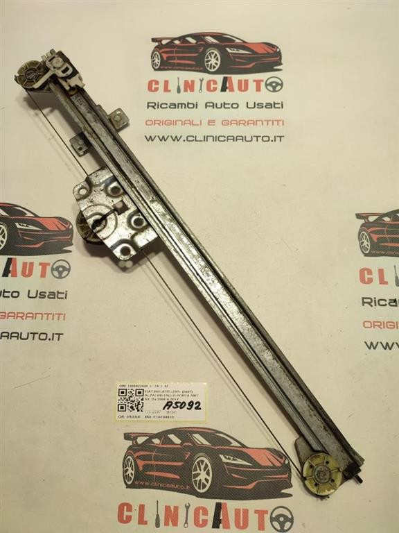 MECCANISMO ALZAVETRO ANT. SX FIAT Ducato 5° Serie 1368922080 F1AE0481D ...
