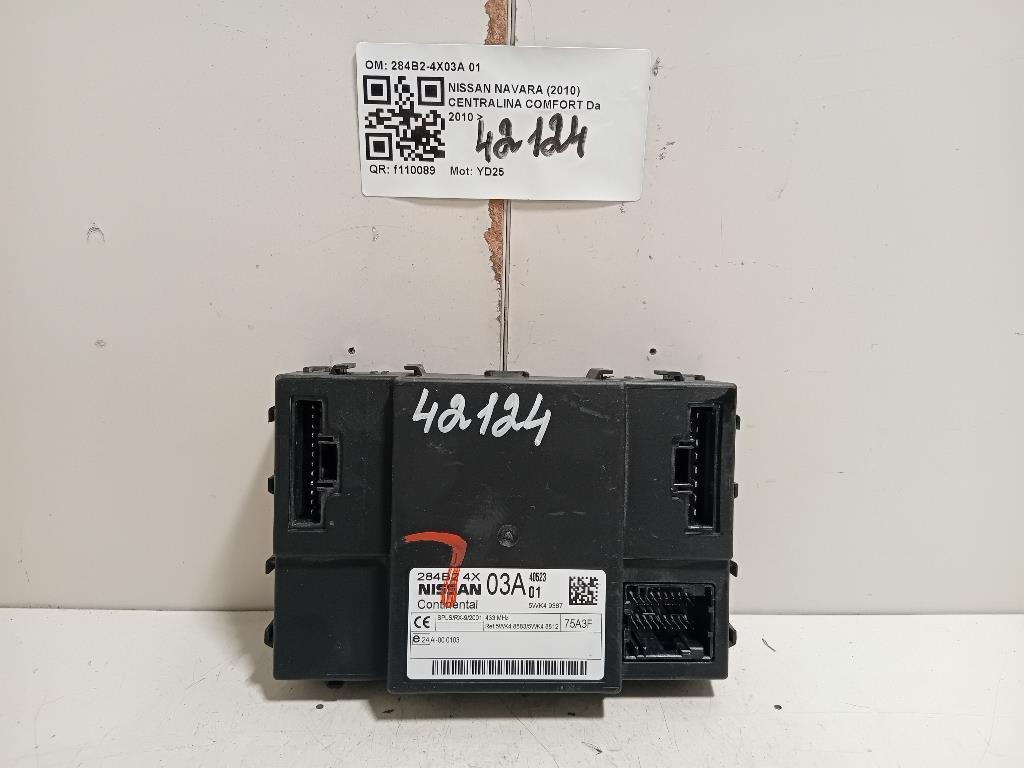 CENTRALINA COMFORT NISSAN Navara Serie 284B2-4X03A 01 BODY COMPUTER ...