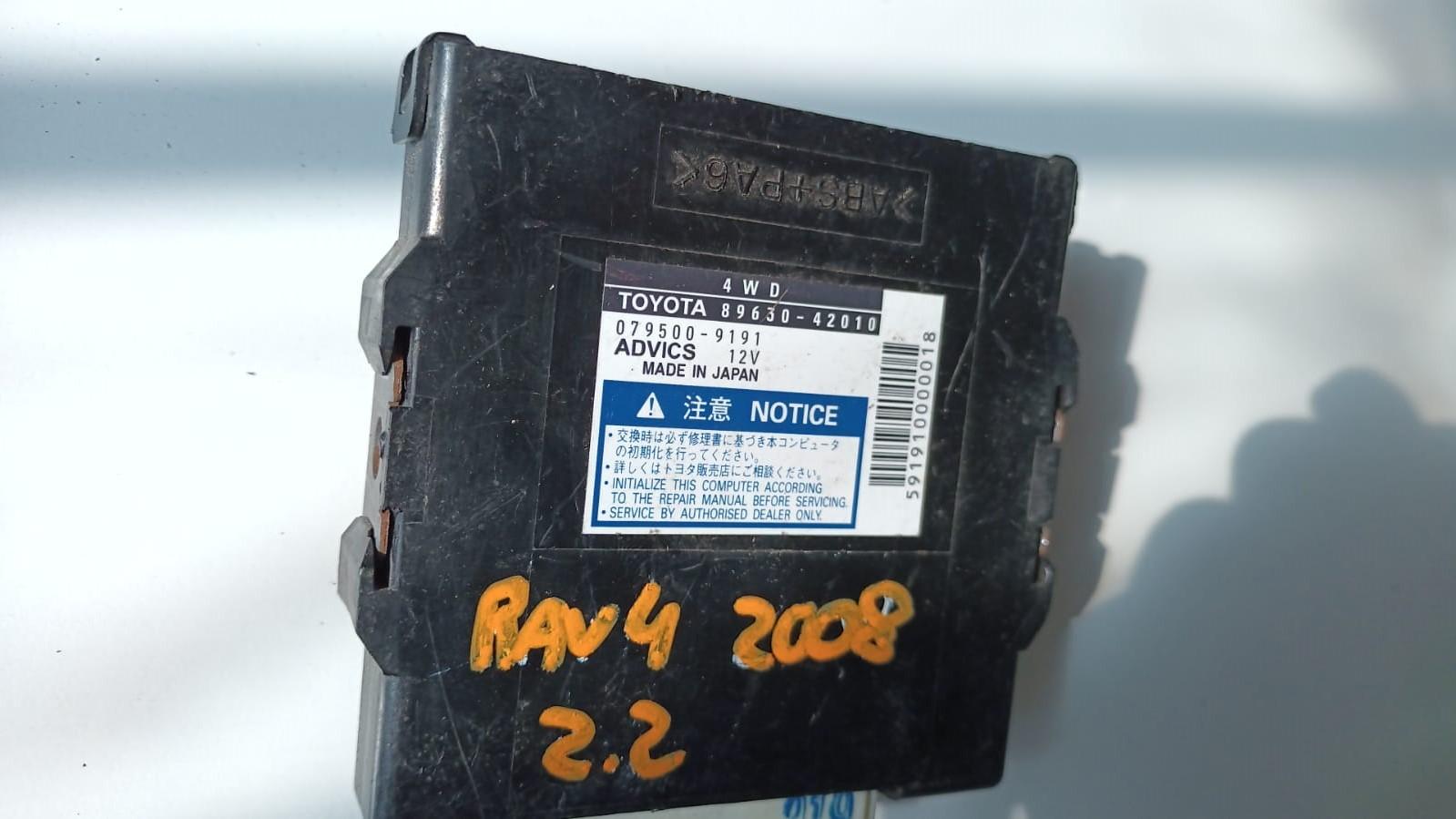 CENTRALINA TRASMISSIONE TOYOTA Rav4 4° Serie 89630-42010 2AD FHV Diesel ...