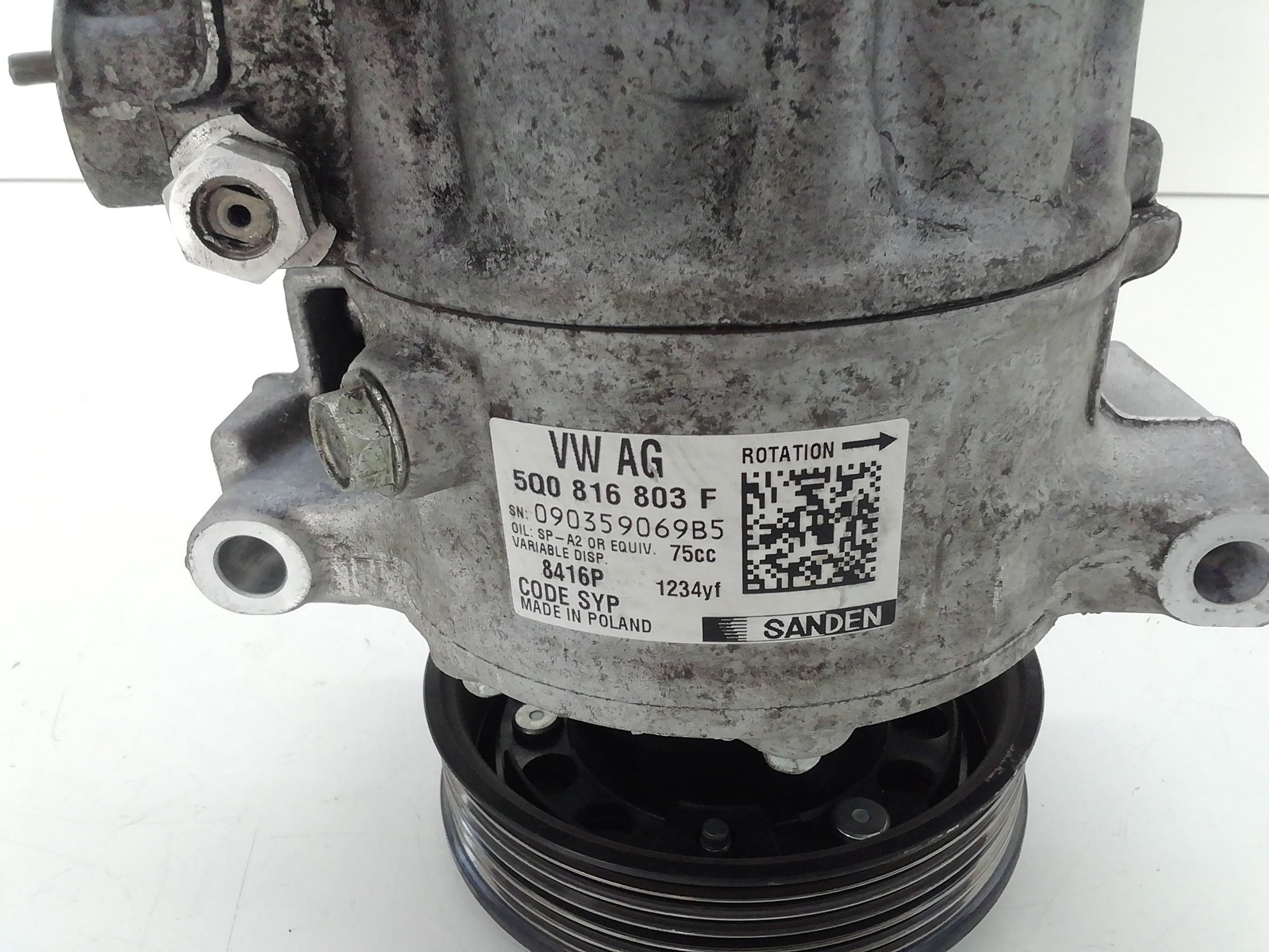 COMPRESSORE A/C VOLKSWAGEN T-CROSS Serie 5Q0816803F Diesel 1600 (19>)