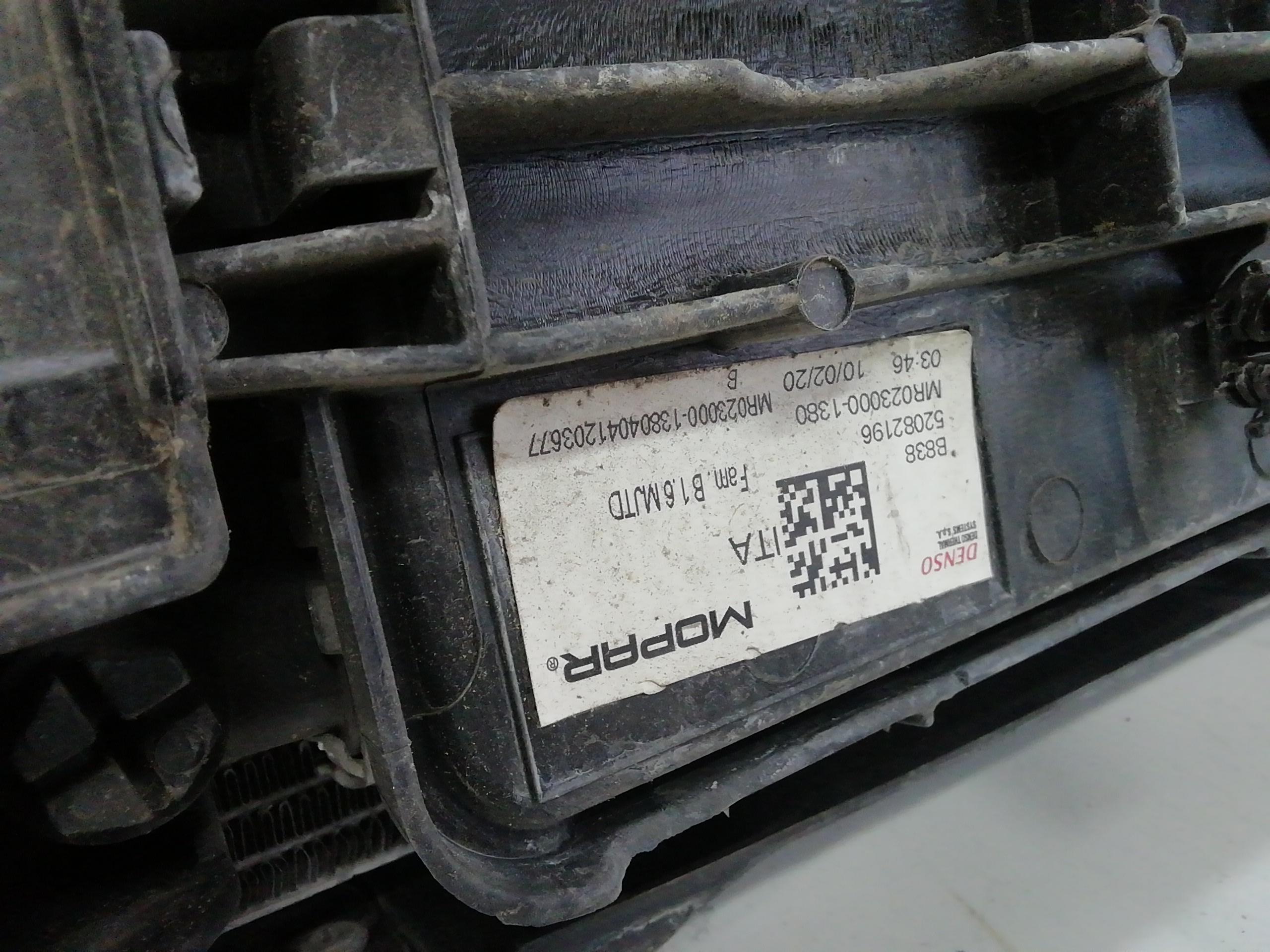 KIT RADIATORI FIAT 500 X Serie 51965900 Diesel 1600 (15>)