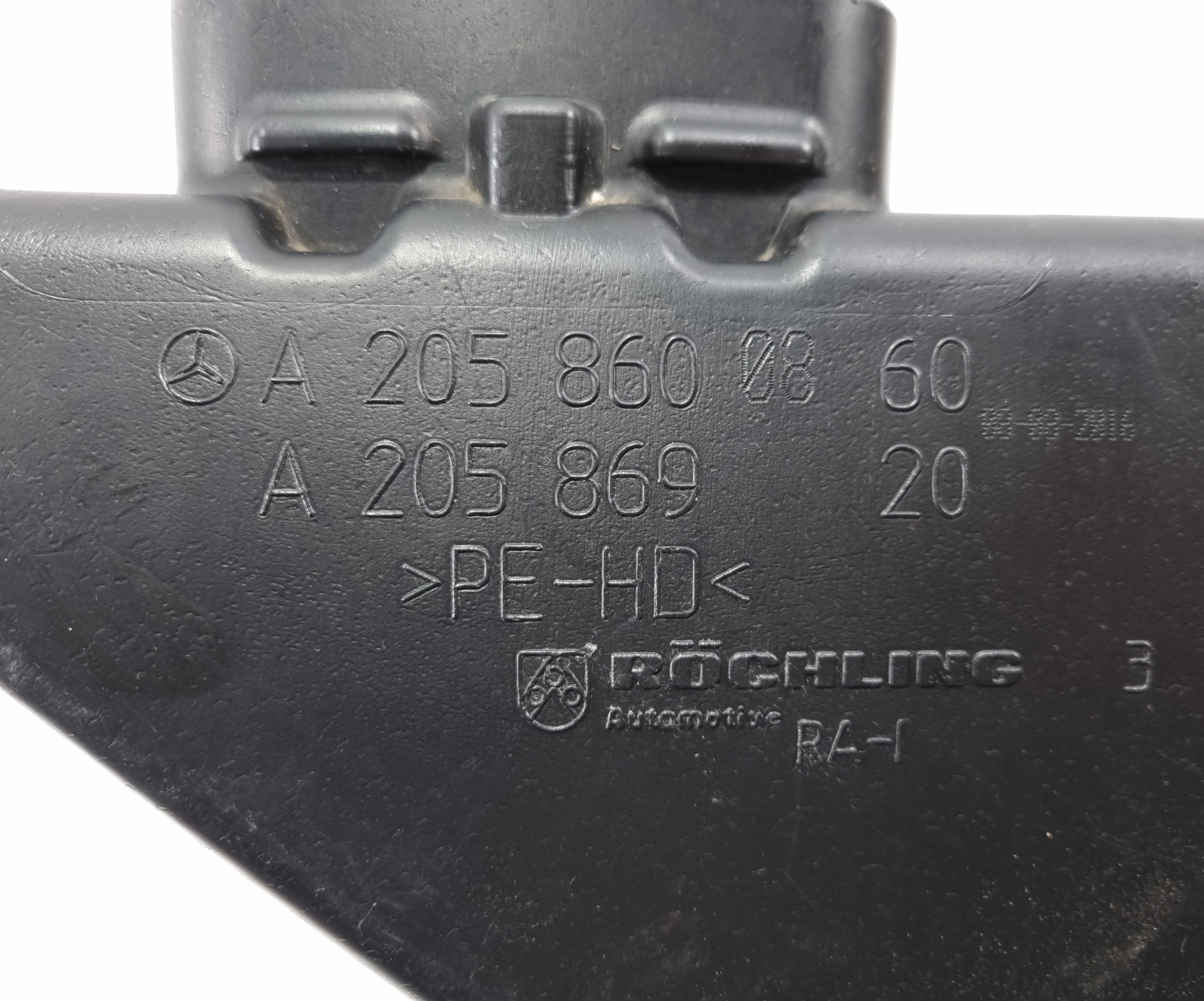 VASCHETTA TERGI ANT MERCEDES Classe C Cabrio W205 A2058600860 OM 651. ...