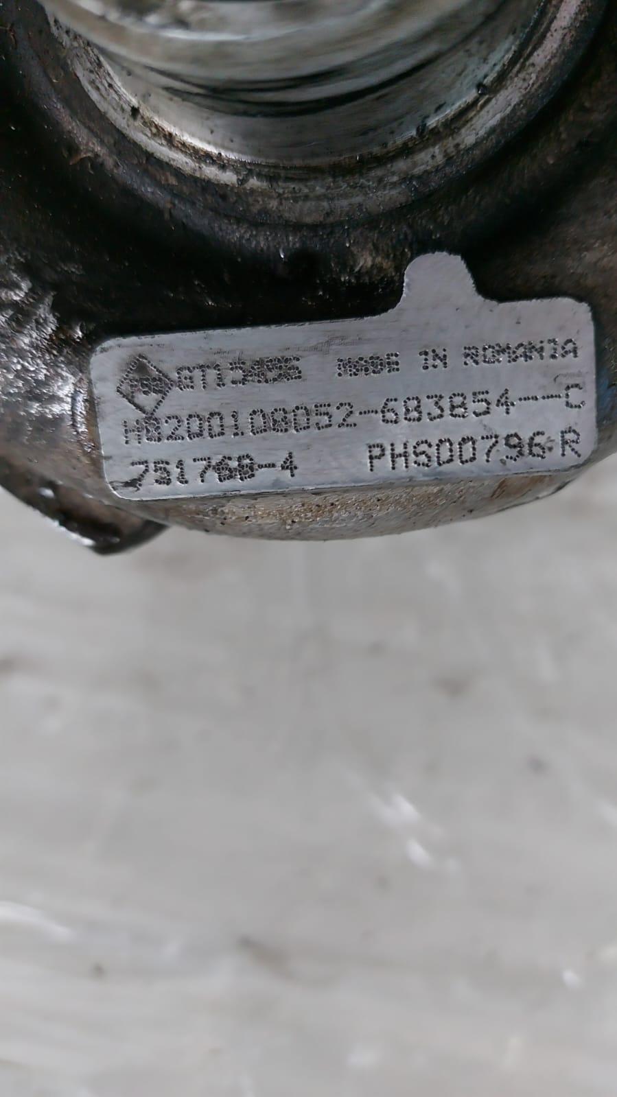 TURBINA RENAULT Kangoo 3° Serie H8200108052-683854 Diesel 1900 (03>07)