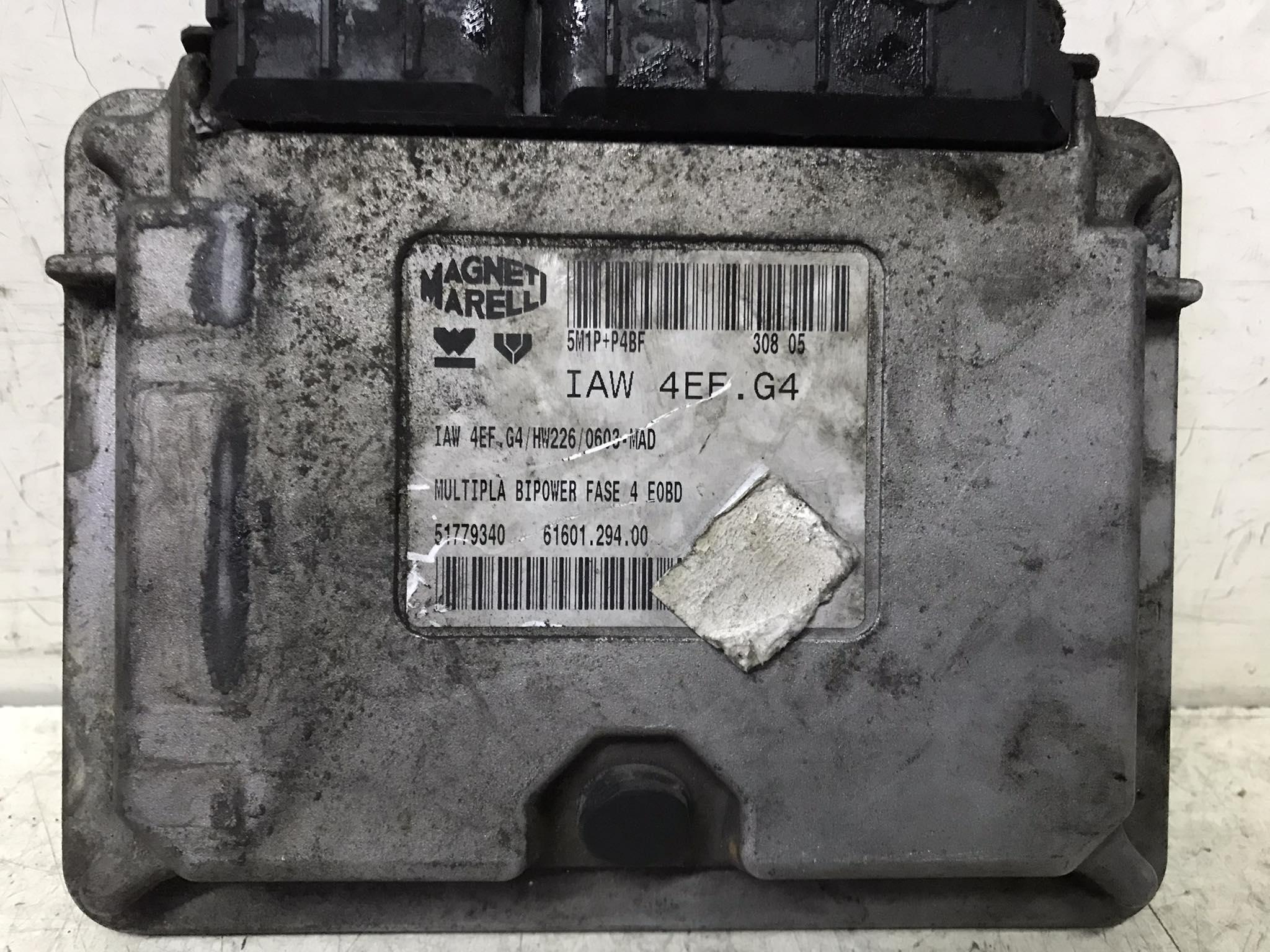 KIT CENTRALINA MOTORE FIAT Multipla 2° Serie IAW 4EF.G4 Bifuel/Metano ...