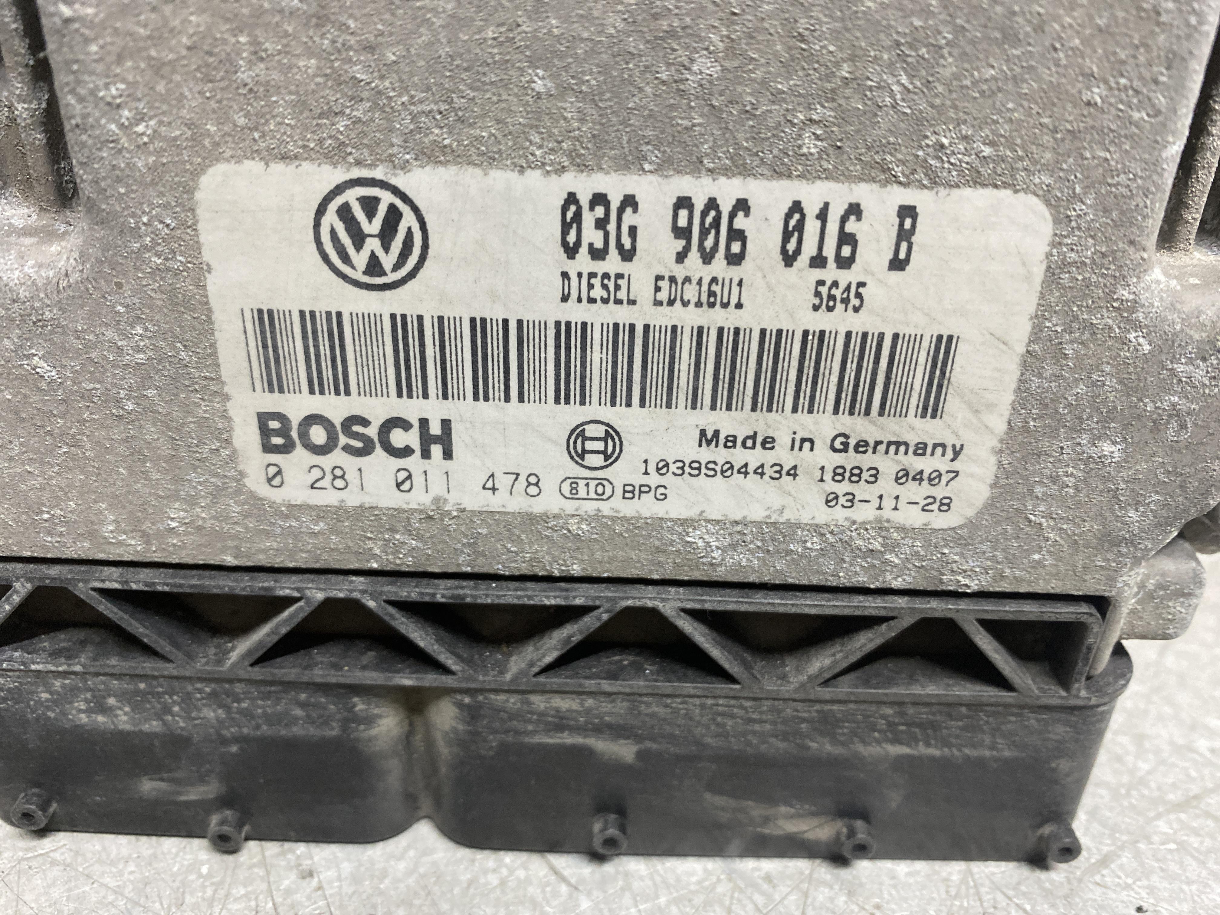 KIT CENTRALINA MOTORE VOLKSWAGEN Golf 5 Berlina 0 281 011 478 BKC, BLS ...