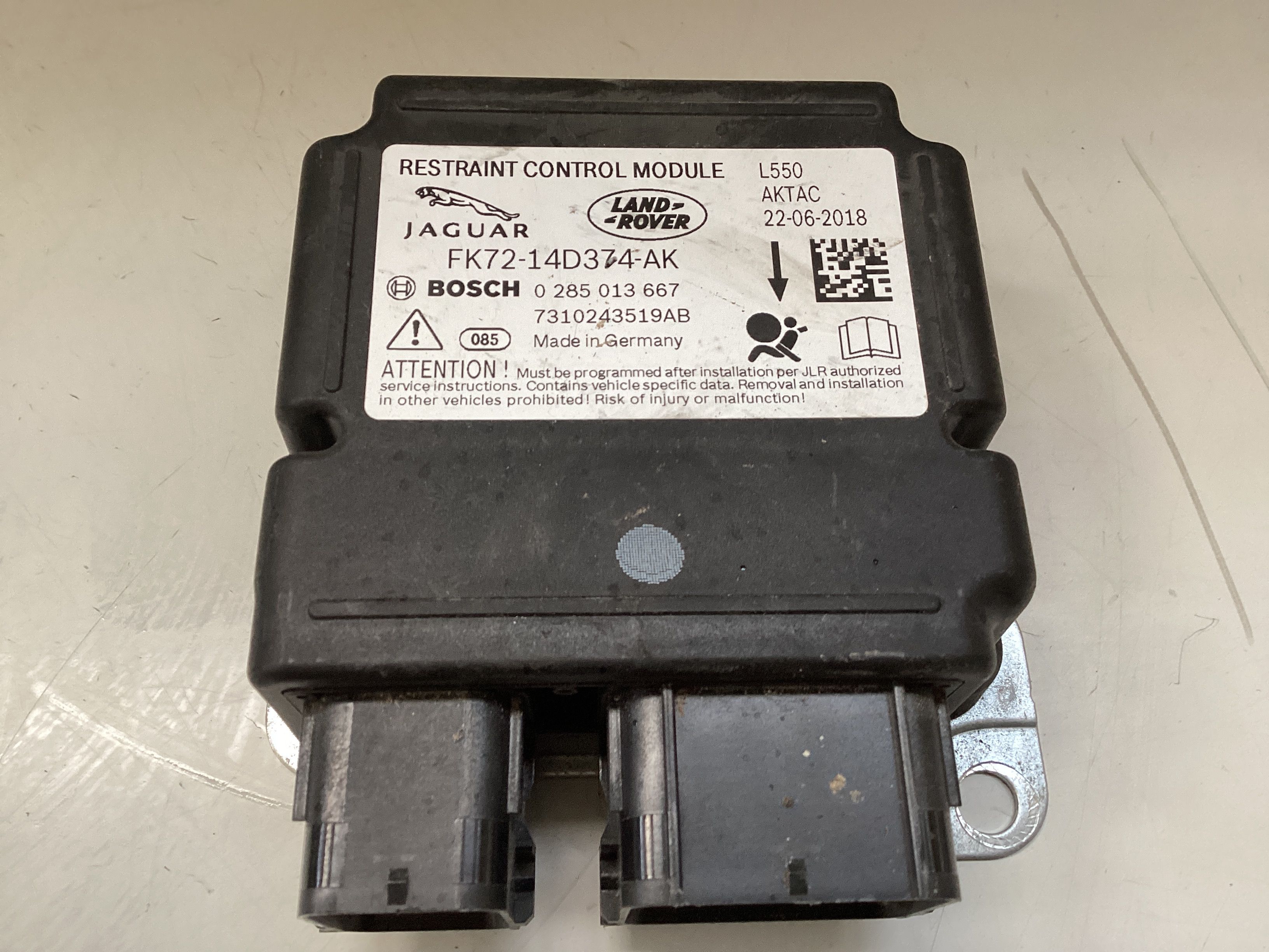 CENTRALINA AIRBAG LAND ROVER Discovery Sport (L550) FK72-14D374-AK (14>18)