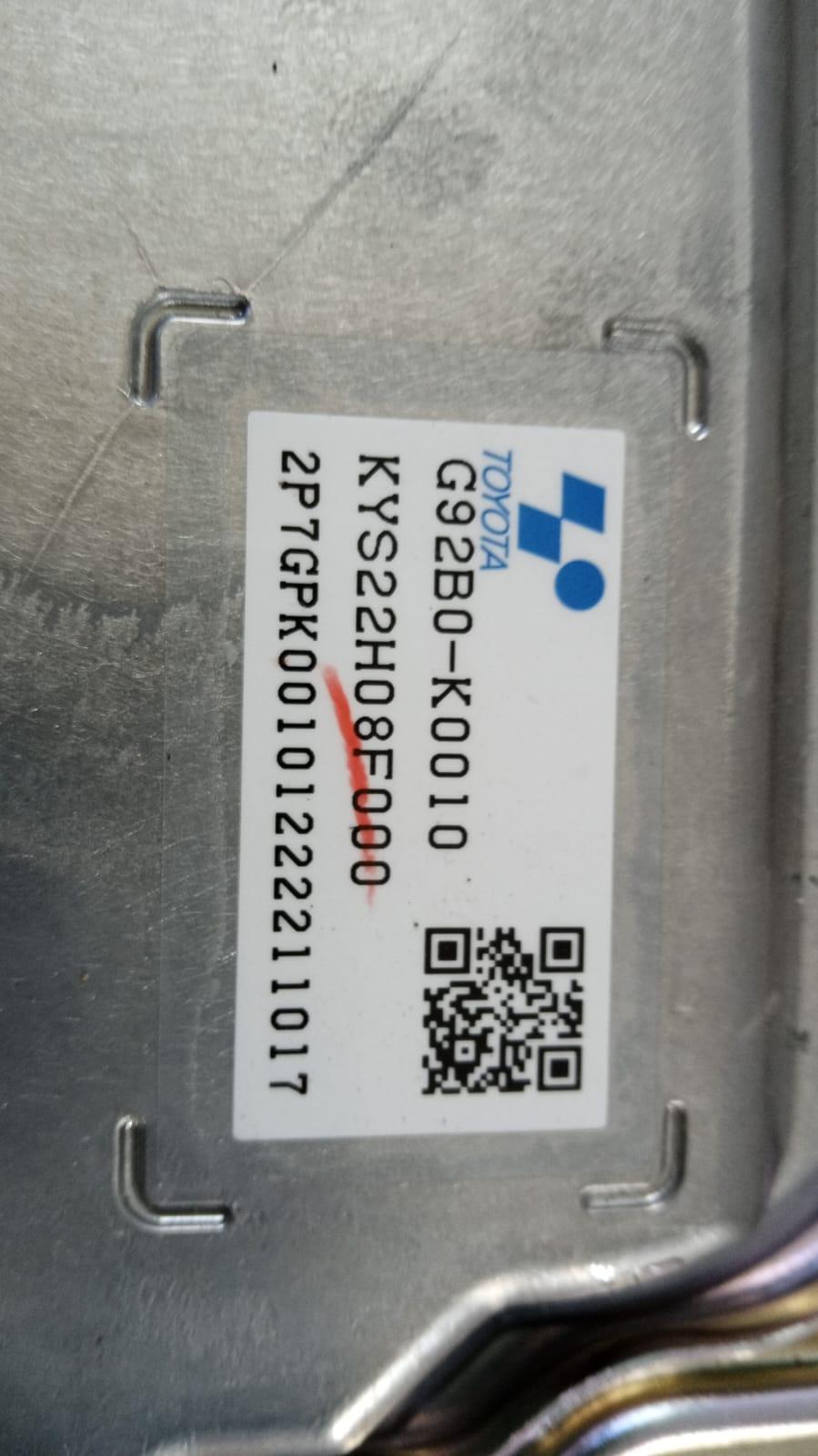 M15A-FXE MODULO INVERTER TOYOTA Yaris Cross Serie (20>) G92B0-K0010 ...