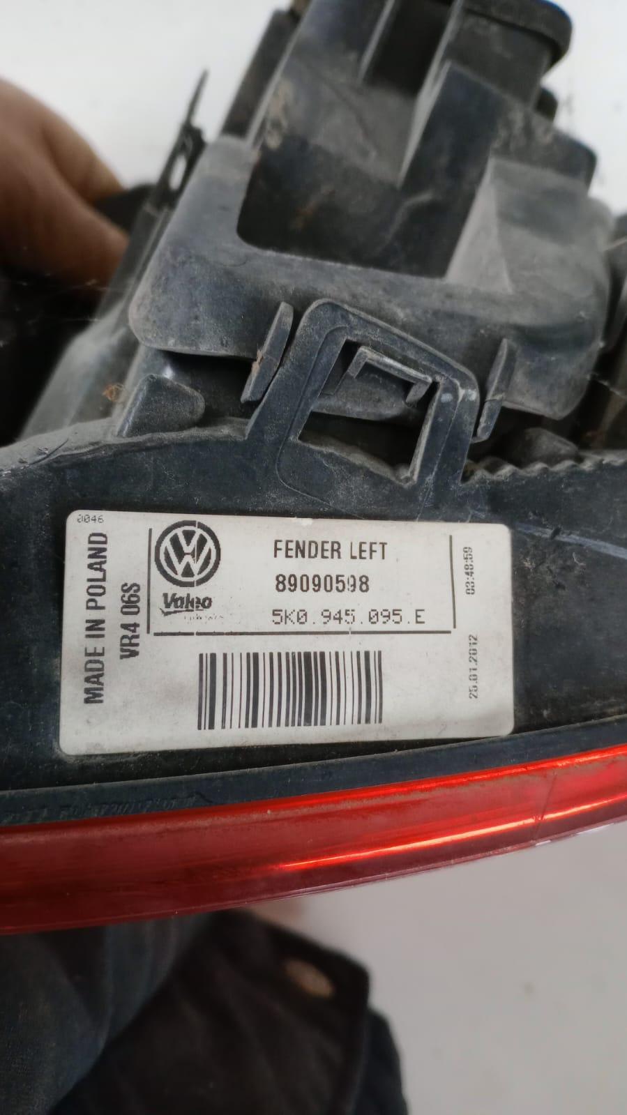 STOP FANALE POSTERIORE SINISTRO VOLKSWAGEN Golf 6 Berlina 5K0945095E ...