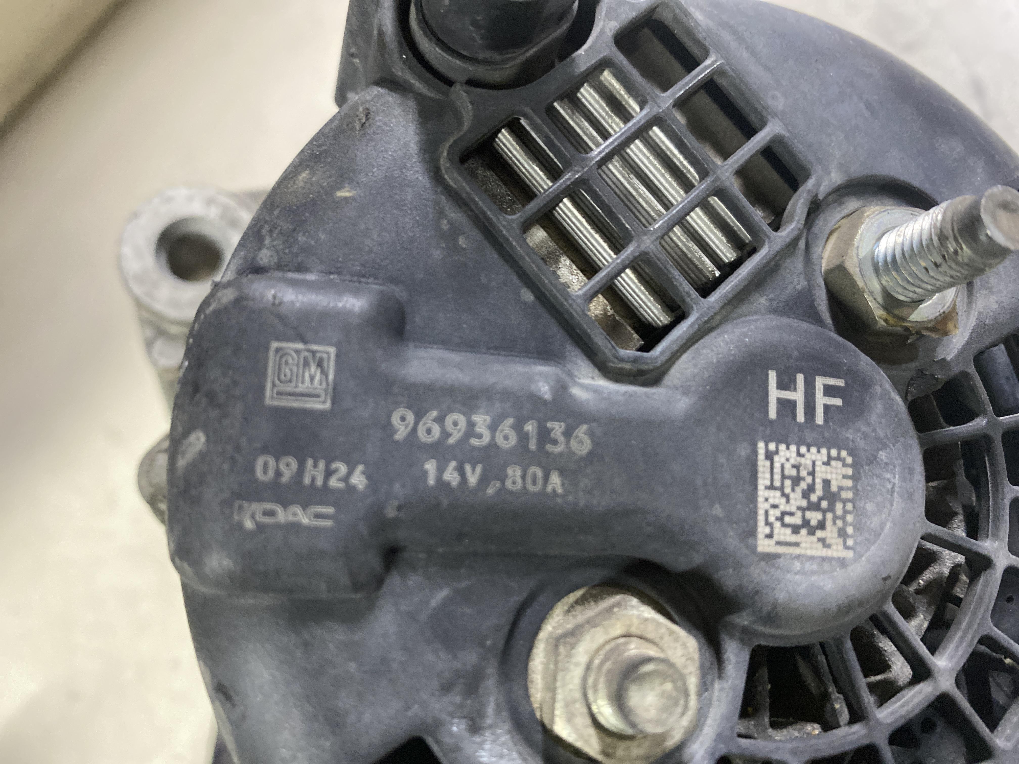 ALTERNATORE CHEVROLET Spark 1° Serie 96936136 LMU Bifuel/Gas 1200 (09>12)