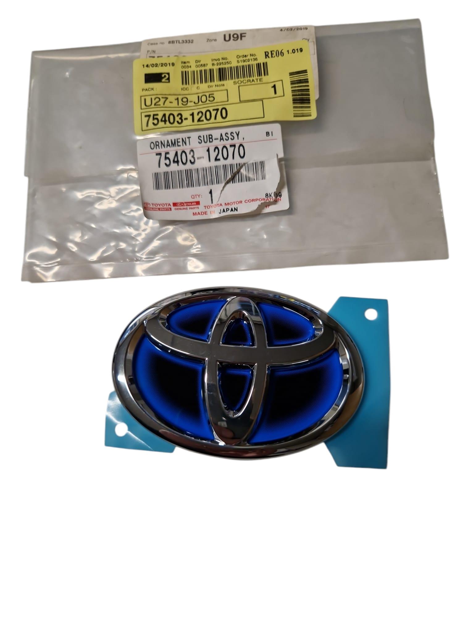 STEMMA FREGIO LOGO ANTERIORE TOYOTA Corolla Serie 75403-12070 Benzina ...