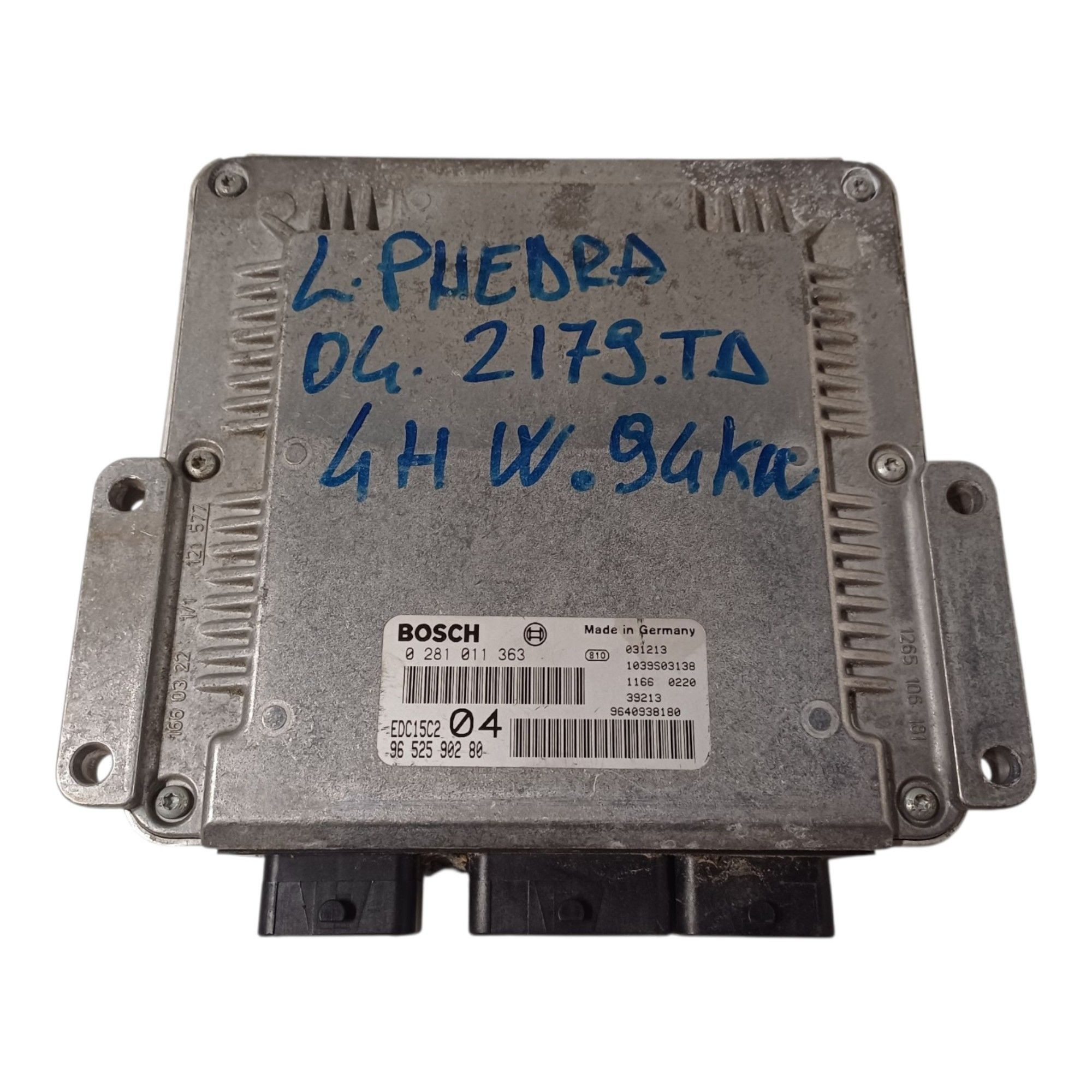CENTRALINA MOTORE LANCIA Phedra 1° Serie 0281011363 4HW - 94 KW benzina ...