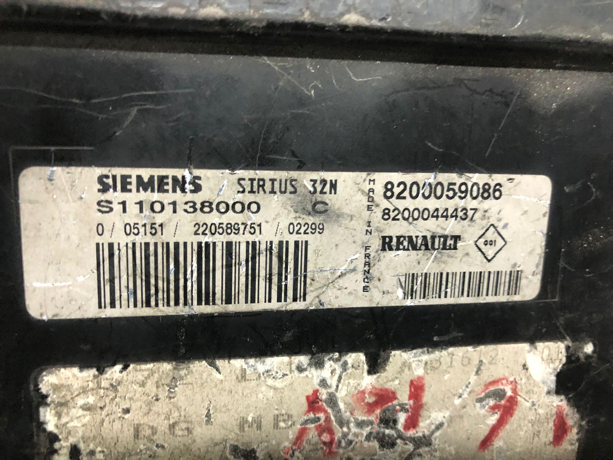 CENTRALINA MOTORE RENAULT Scenic 3° Serie 8200059086 K4M T7 Benzina ...
