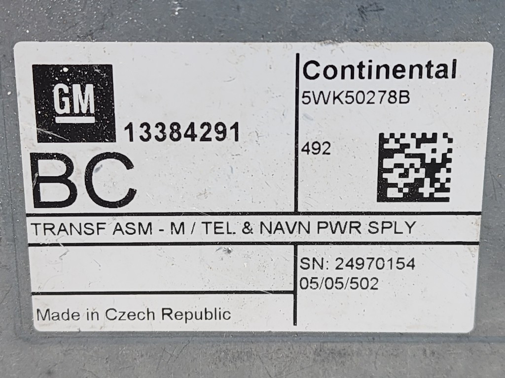 CENTRALINA IMPIANTO AUDIO OPEL Insignia Berlina 13384291 A14NET (08>17)